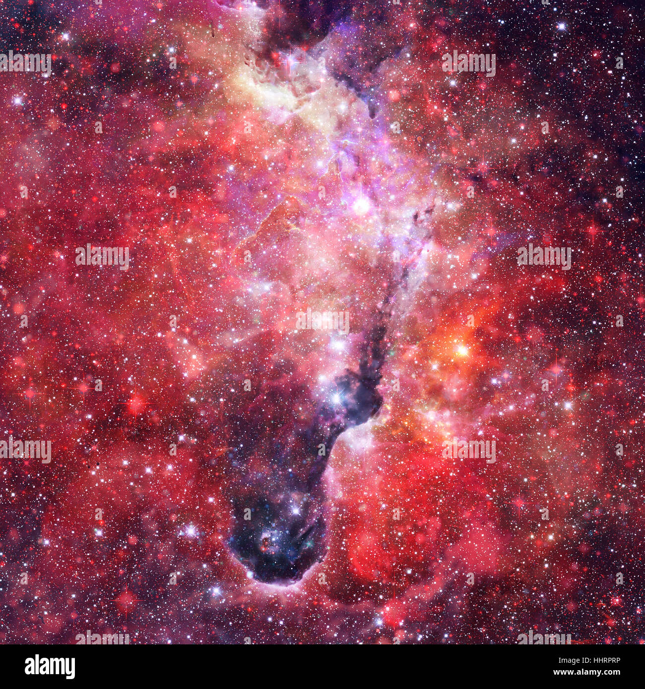 Nebula and stars in outer space. Elements of this image furnished by ...