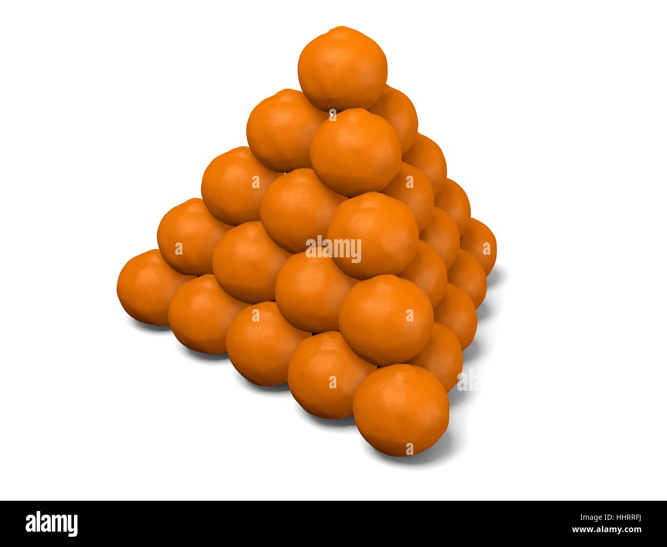 isolated, pyramid, oranges, orange, isolated, pyramid, render, orange ...