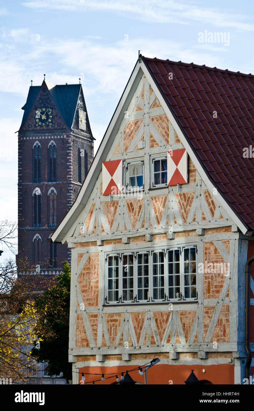 city, town, facade, style of construction, architecture, architectural ...