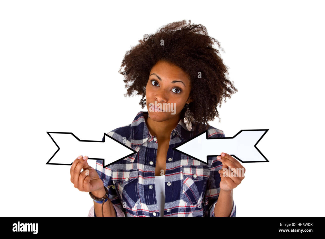 direction, aim, goal, solution, challenge, irresolute, undecided Stock ...