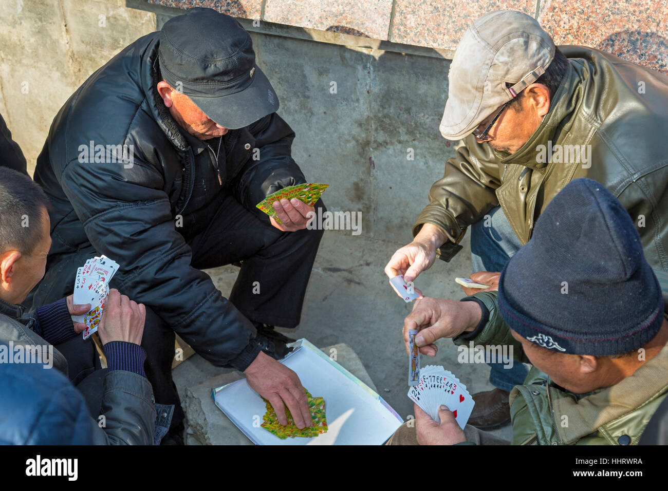 Group old men playing cards hi-res stock photography and images - Alamy
