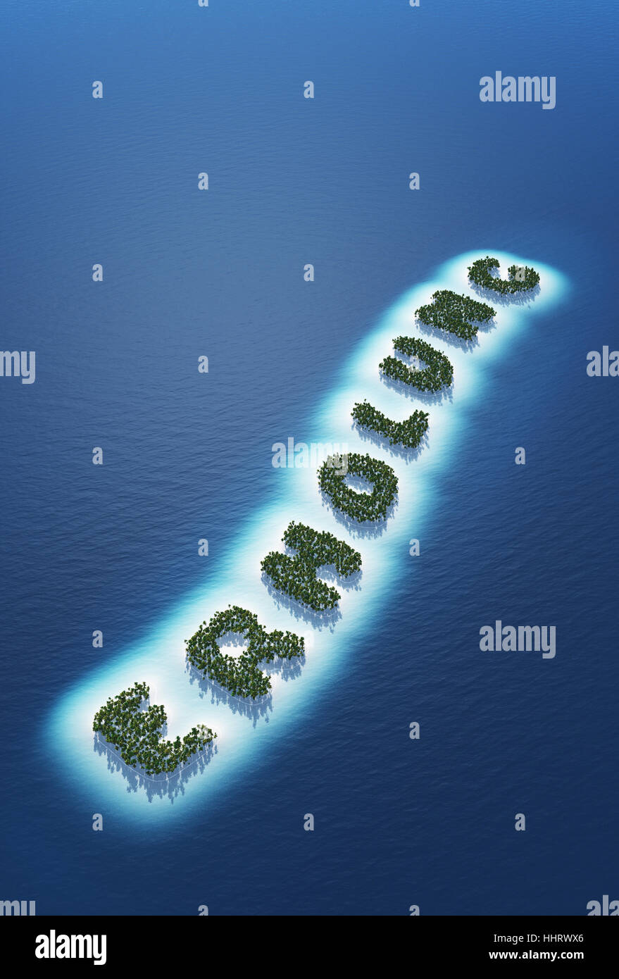 recreation - island concept 2 Stock Photo - Alamy