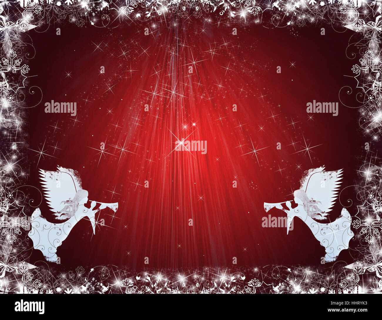 Angels christmas illustration hi-res stock photography and images - Alamy
