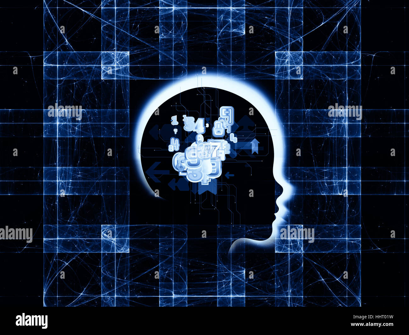 profile, blue, calculation, arrangement, composition, space, face ...