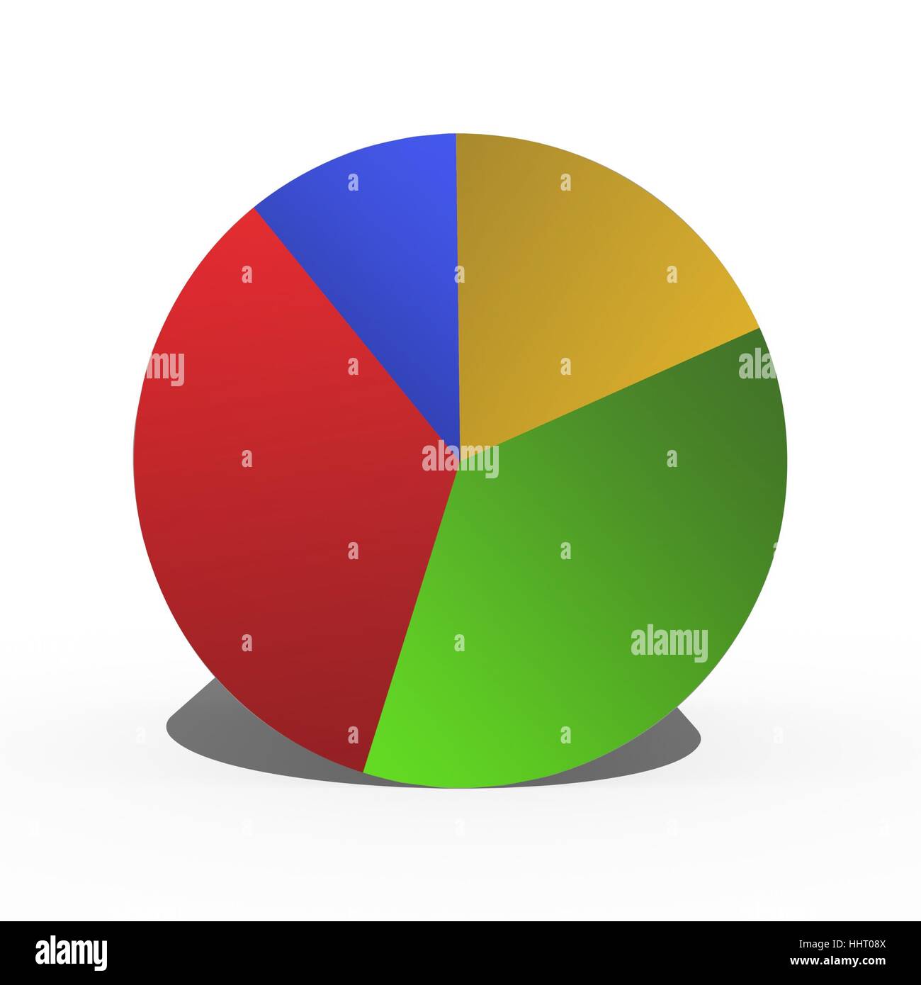 Pie graphs isolated against a white background Stock Photo - Alamy