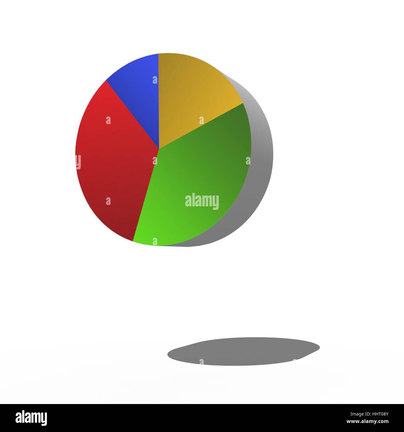 Pie graphs isolated against a white background Stock Photo - Alamy