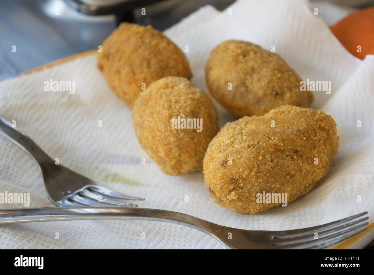 Deep fried arancini rice hi-res stock photography and images - Alamy