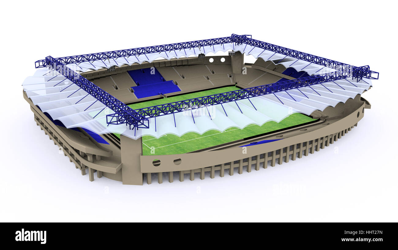 blue, sport, sports, stadium, style of construction, architecture Stock ...