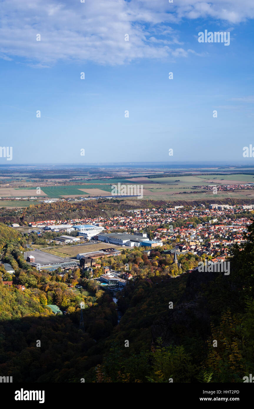 highlands, aerial perspective, city, town, tree, trees, horizon, width ...