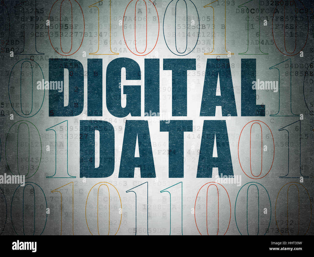 Information concept: Digital Data on Digital Data Paper background ...