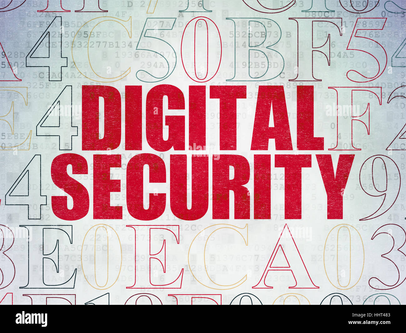 Privacy concept: Digital Security on Digital Data Paper background ...