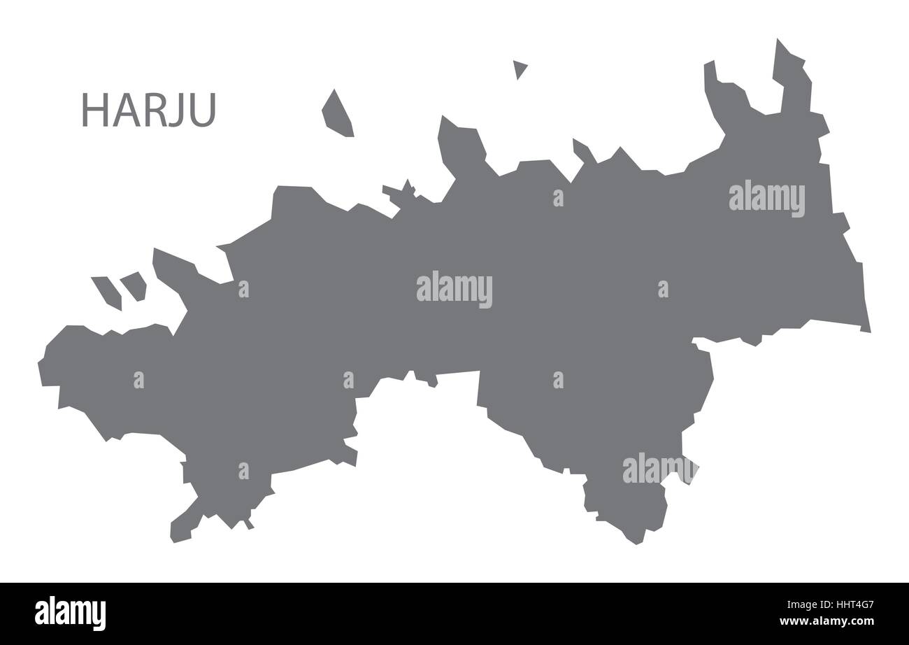 Harju Estonia Map in grey Stock Vector Image & Art - Alamy
