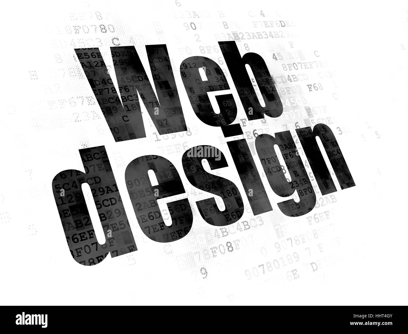 Web design concept: Web Design on Digital background Stock Photo - Alamy