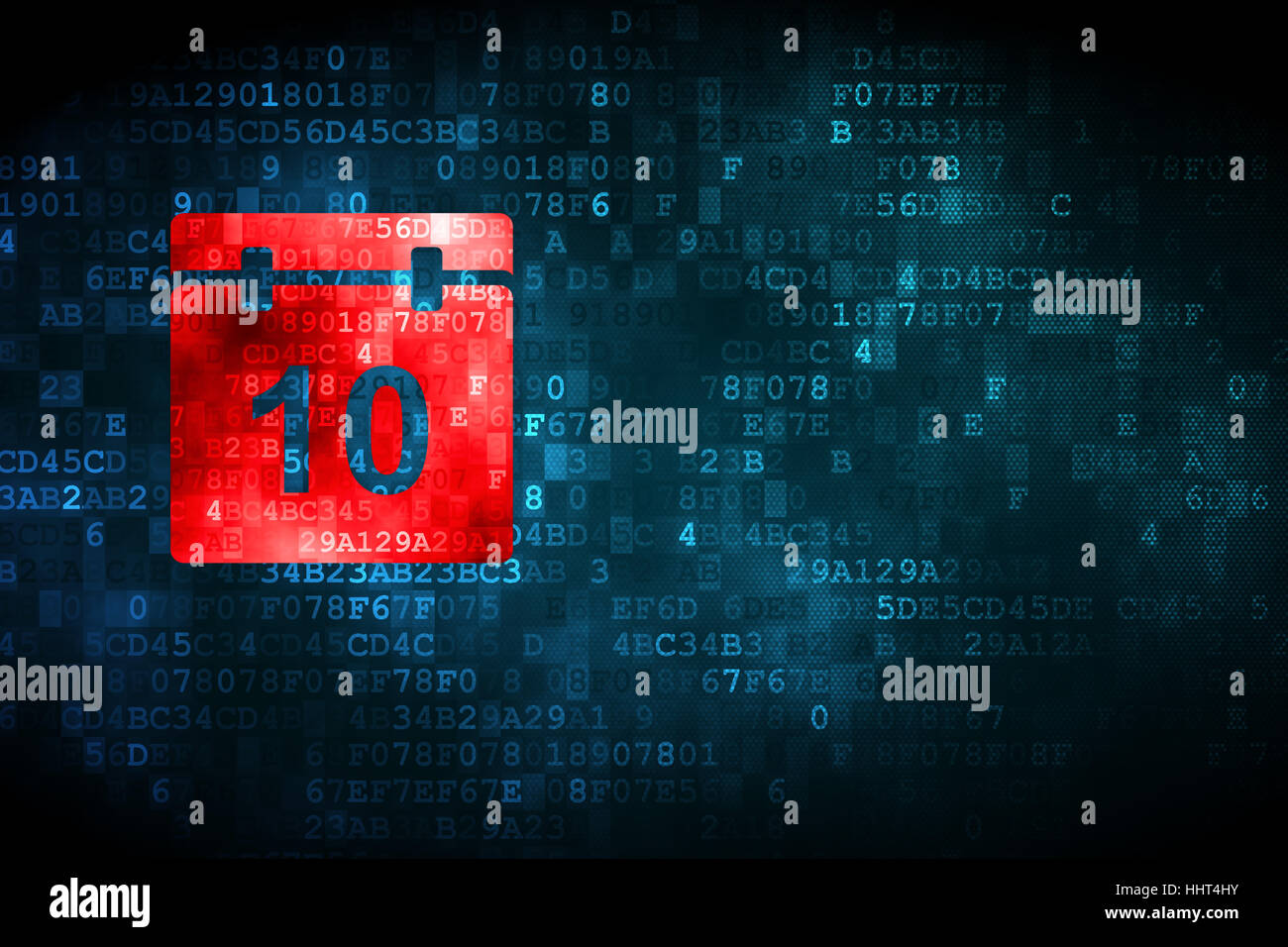 Timeline concept: Calendar on digital background Stock Photo - Alamy