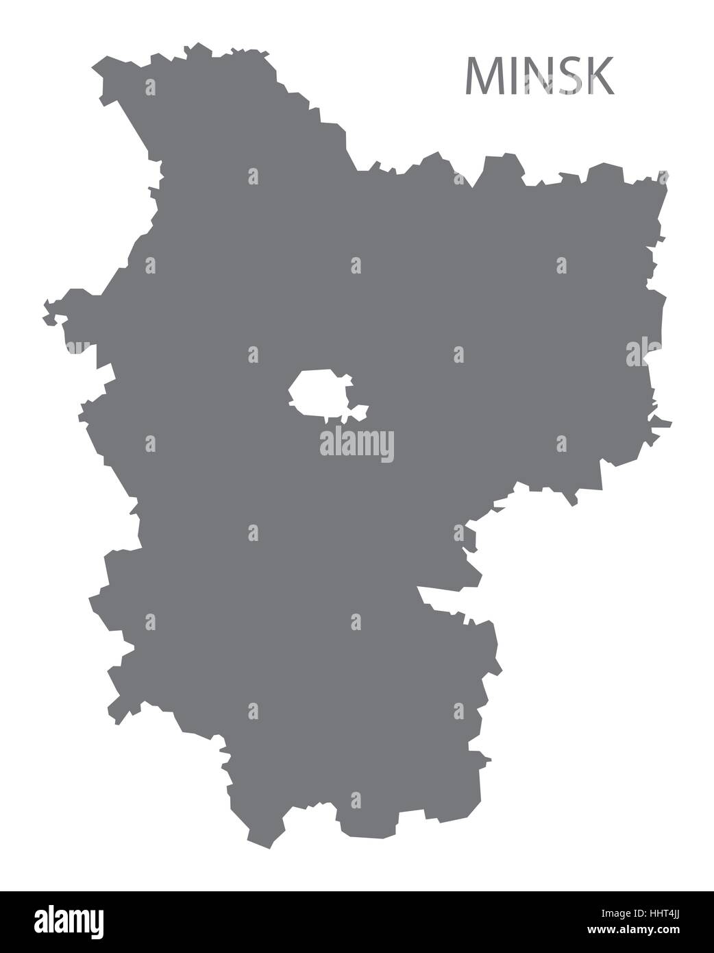 Minsk Belarus Map in grey Stock Vector Image & Art - Alamy