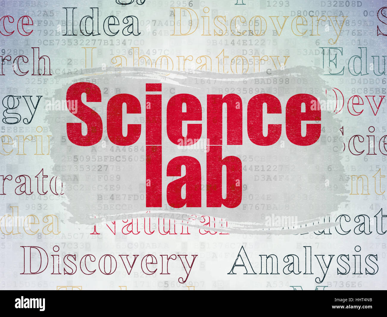 Science concept: Science Lab on Digital Data Paper background Stock ...