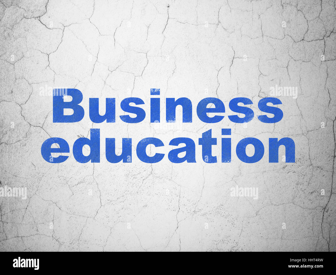 Studying concept: Business Education on wall background Stock Photo - Alamy