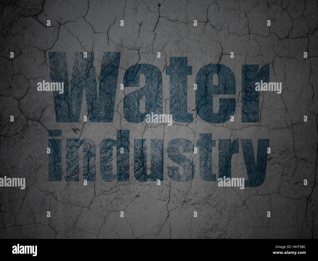Industry concept: Water Industry on grunge wall background Stock Photo ...