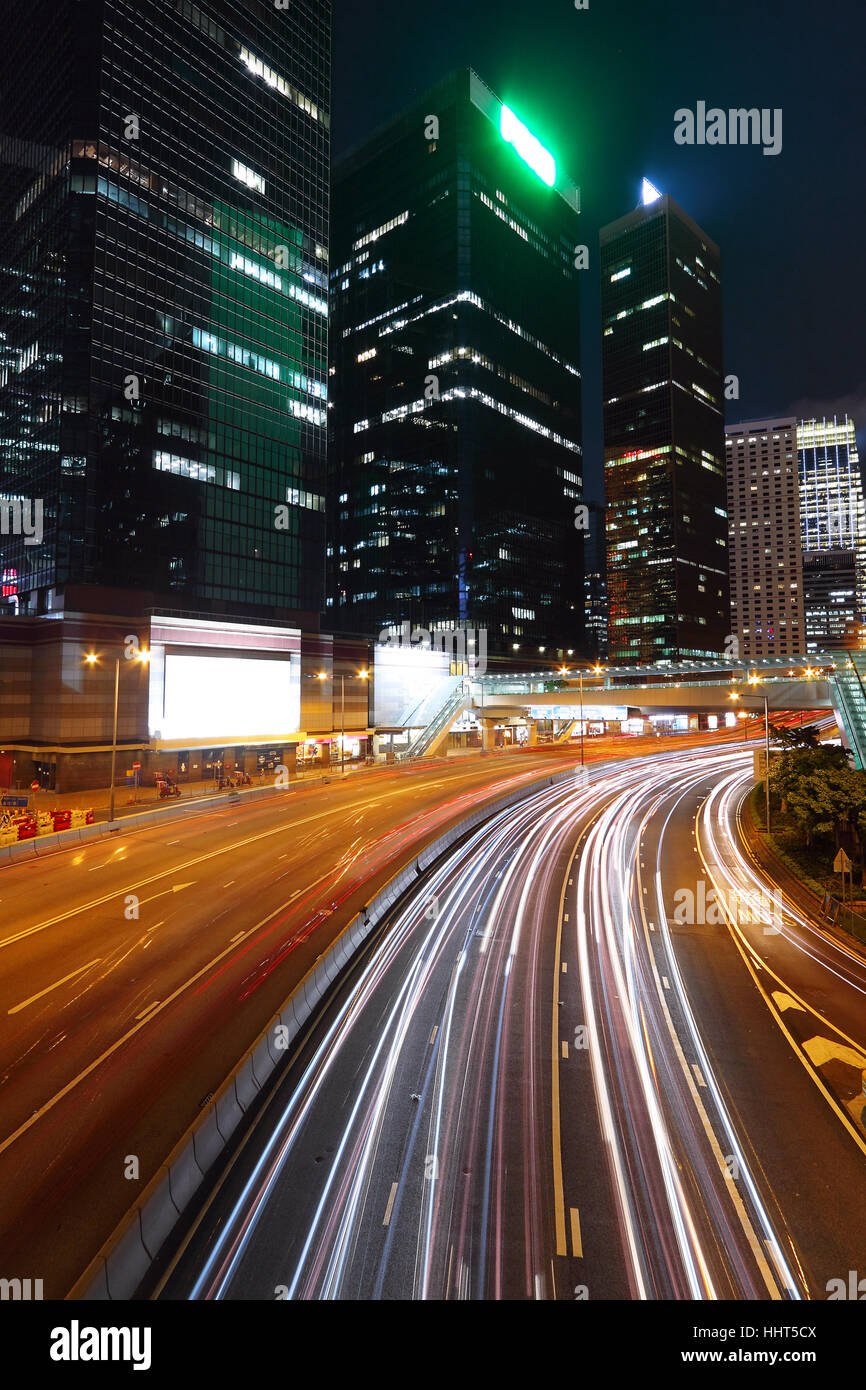 traffic, transportation, bridge, night, nighttime, car, automobile ...