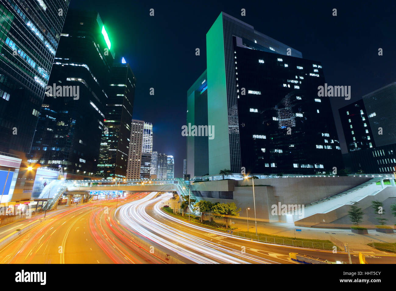 traffic, transportation, bridge, night, nighttime, car, automobile ...