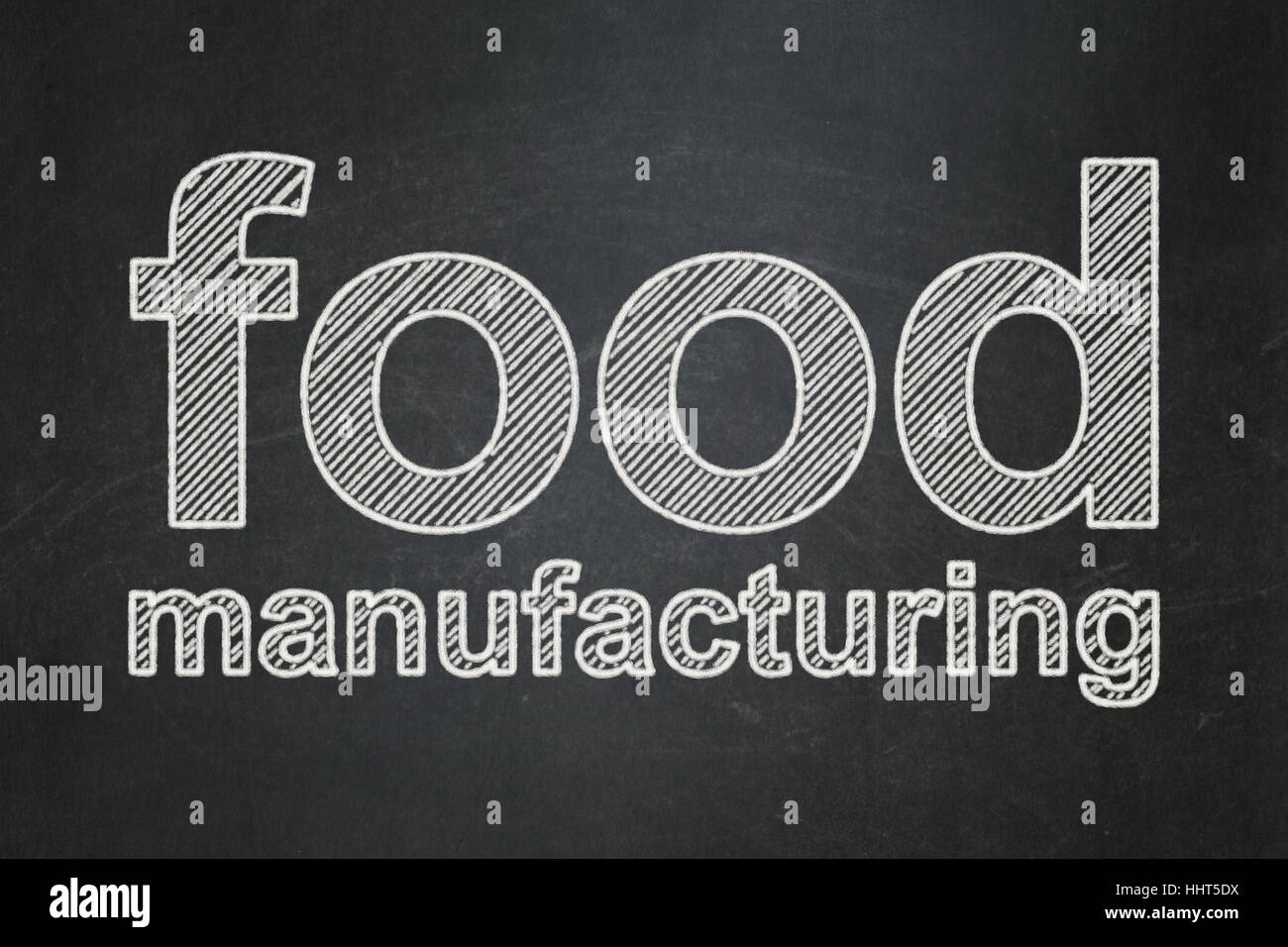 Manufacuring concept: Food Manufacturing on chalkboard background Stock ...