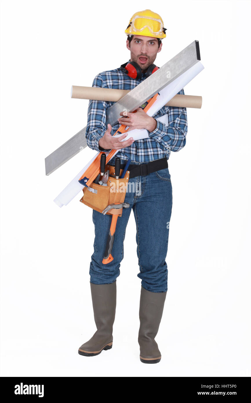 tools, craftsman, tradesman, handicraftsman, technical, masks, standing ...