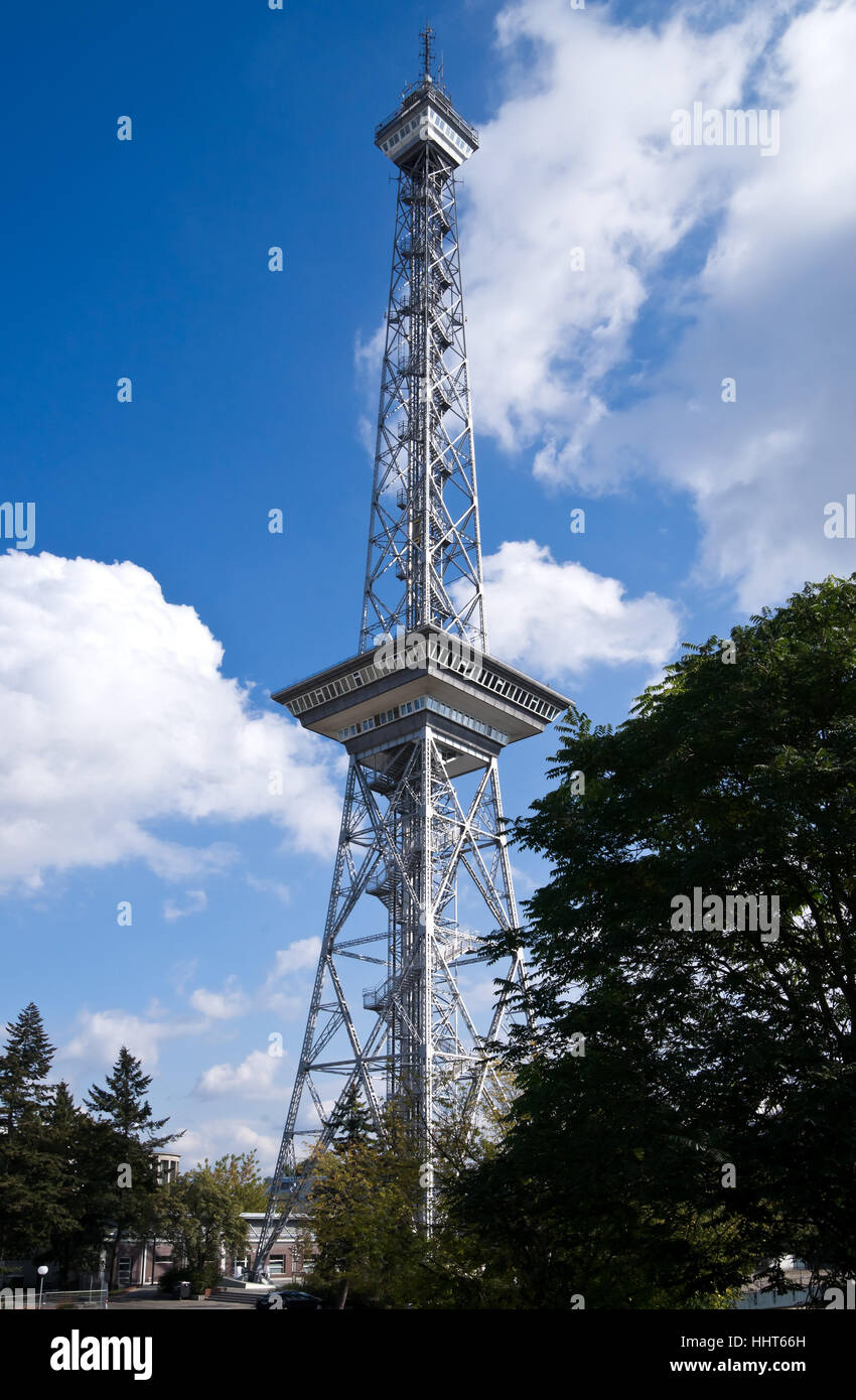 tower, berlin, steel, germany, german federal republic, radio tower ...