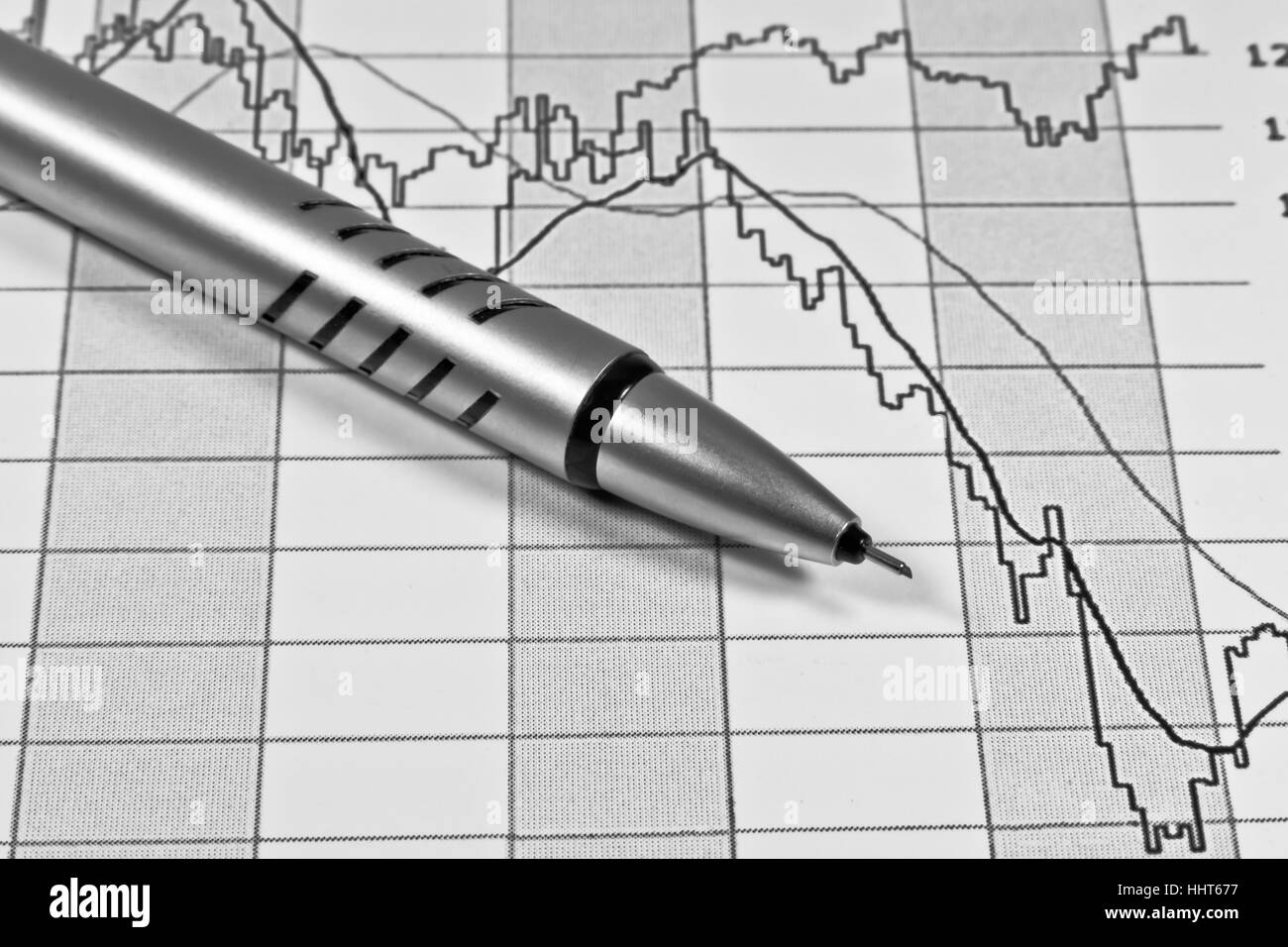 Chart analyse Black and White Stock Photos & Images - Alamy