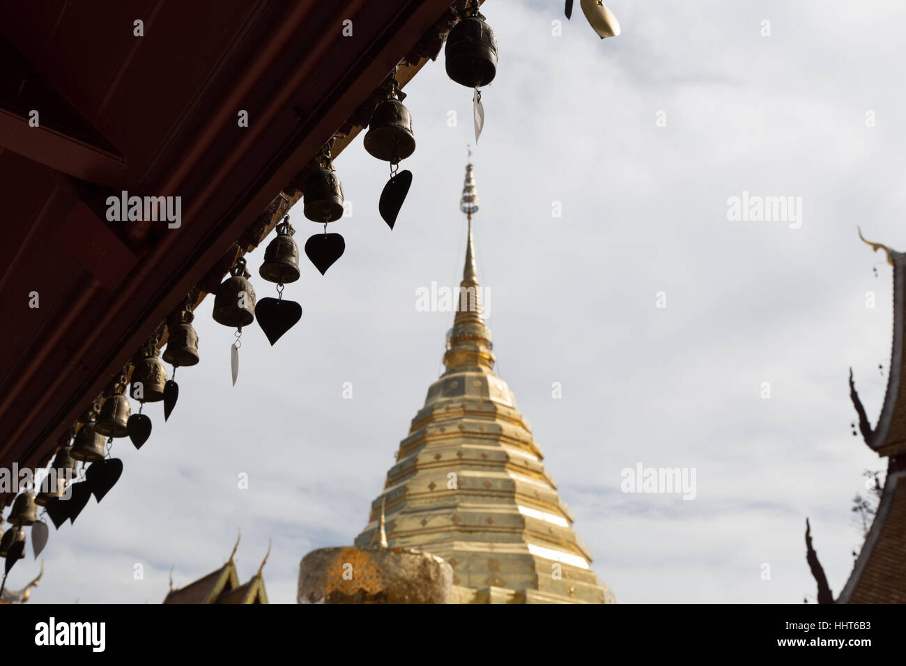 Brass bell golden pagoda hi-res stock photography and images - Alamy