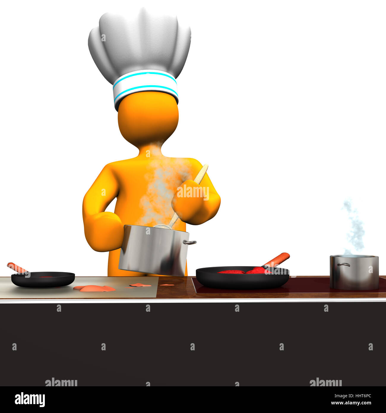 restaurant, baker, cook, chef, landlord, woman, food, aliment, comic ...