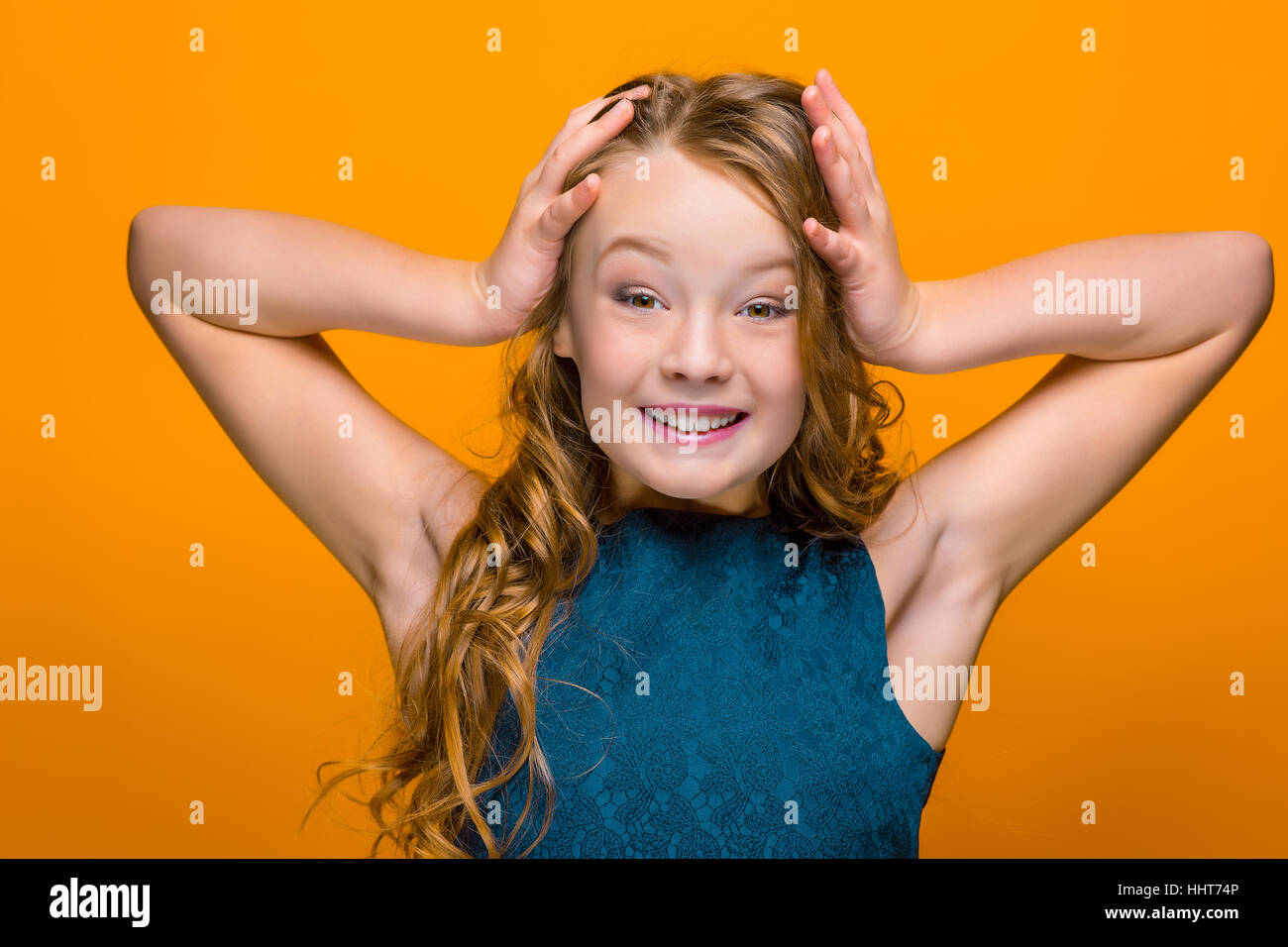 Surprised teen girl hi-res stock photography and images - Alamy