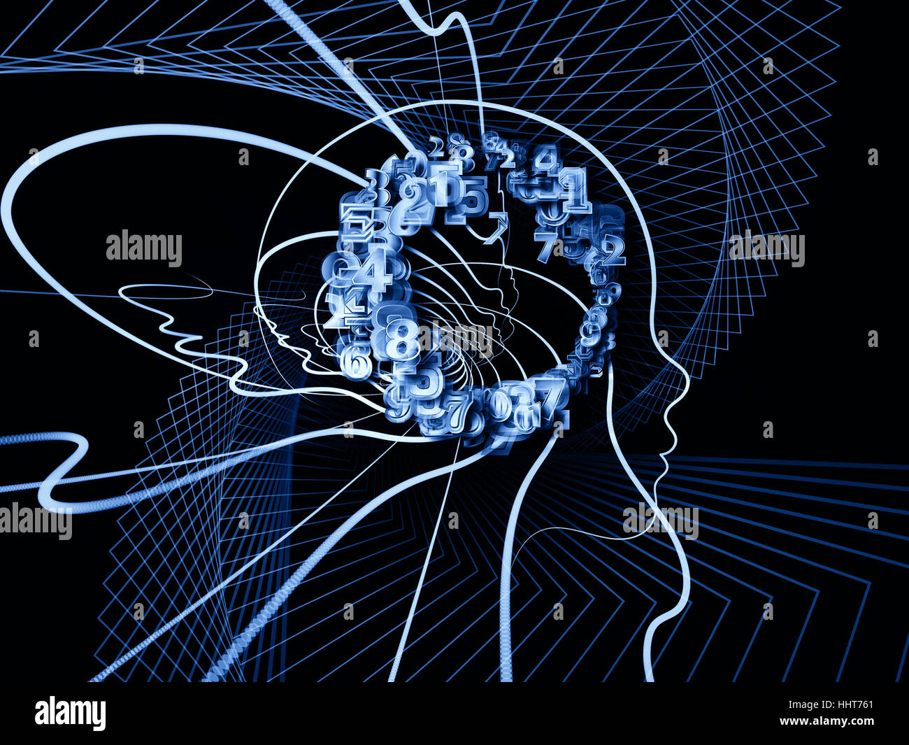 profile, blue, calculation, arrangement, composition, space, face ...