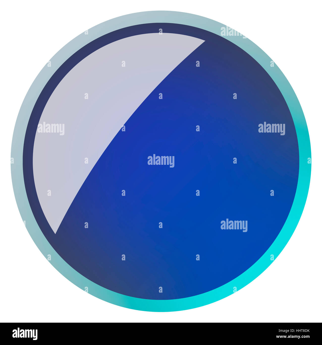 isolated, circle, button, trigger, pale, bright, pure white, snow white ...
