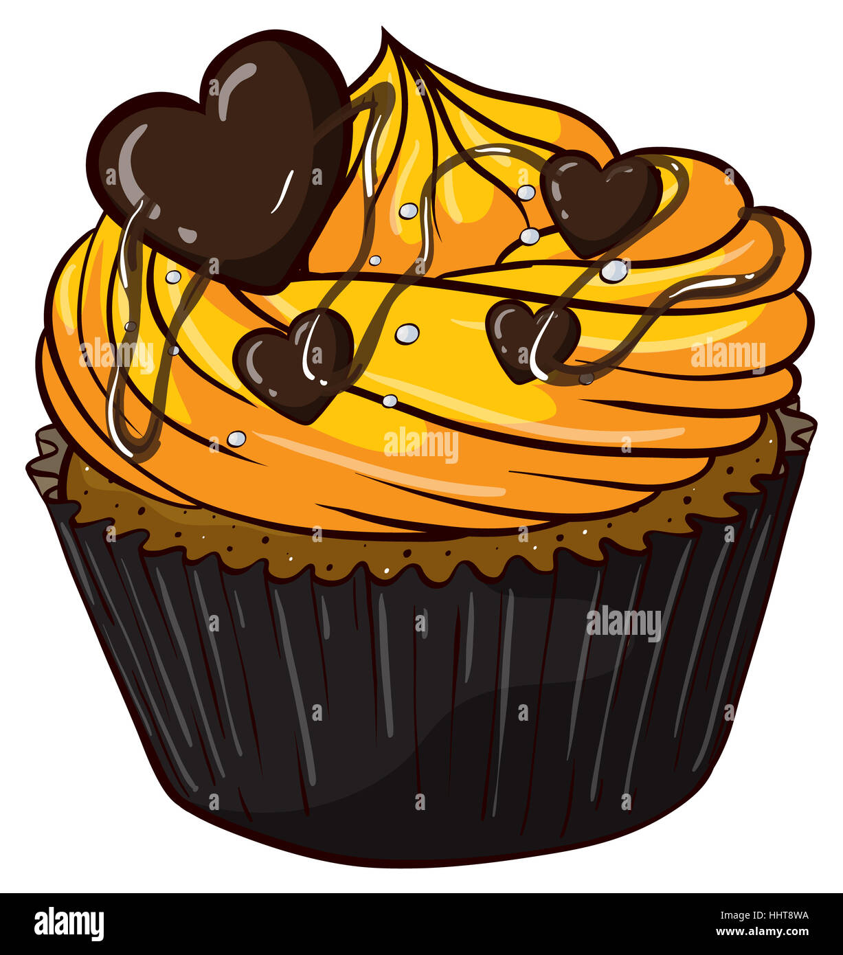 comic, illustration, cartoon, food, aliment, bread, single, sweet ...