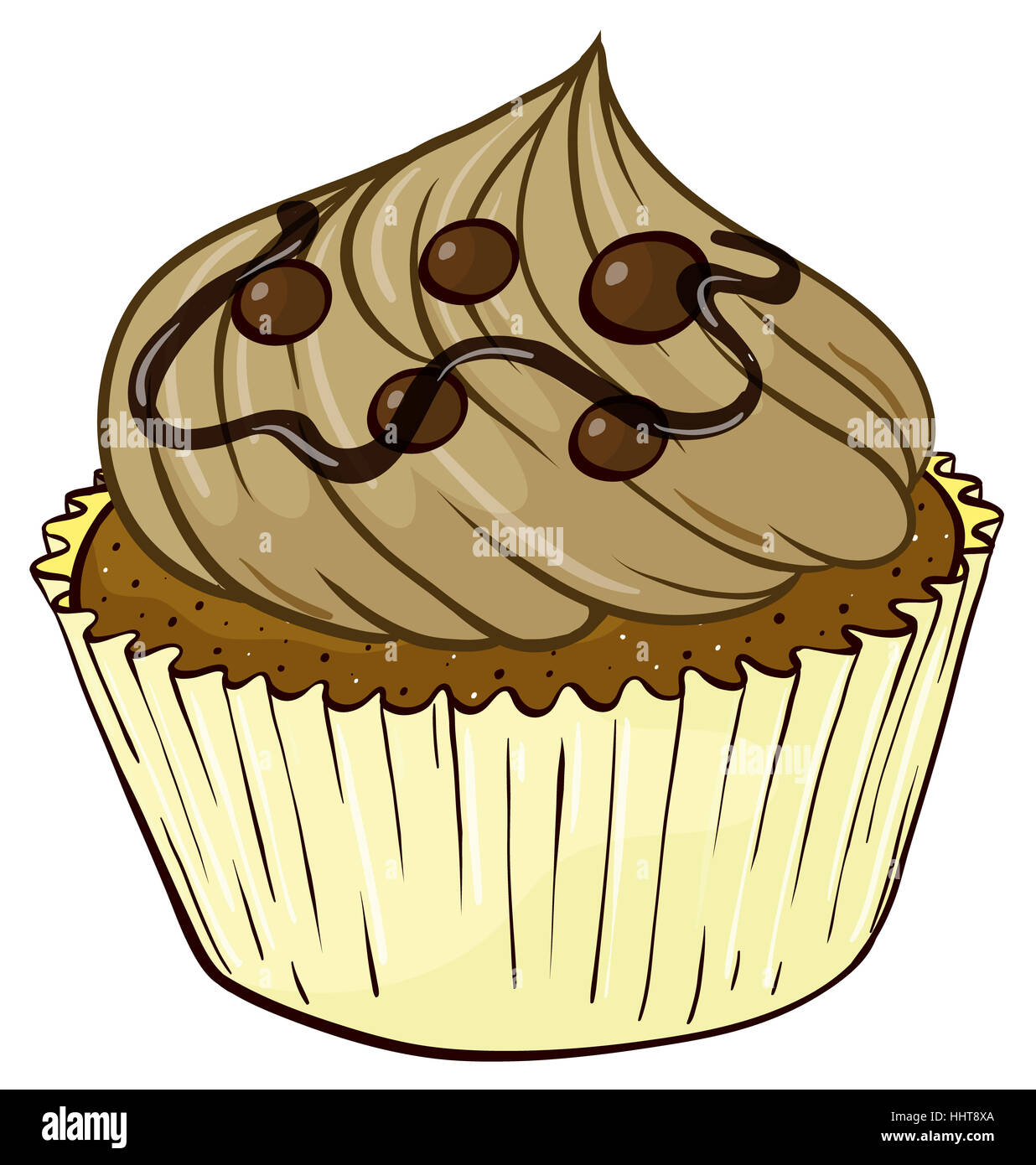 comic, illustration, cartoon, food, aliment, bread, single, sweet ...