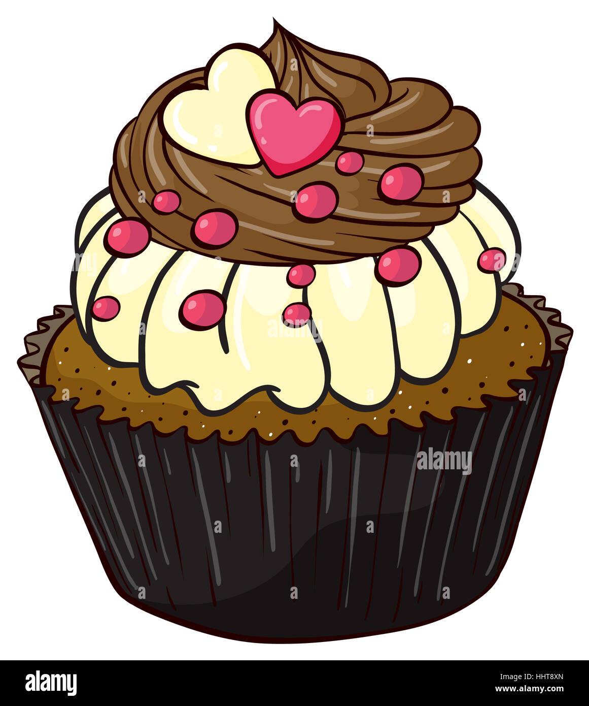 comic, illustration, cartoon, food, aliment, bread, single, sweet ...