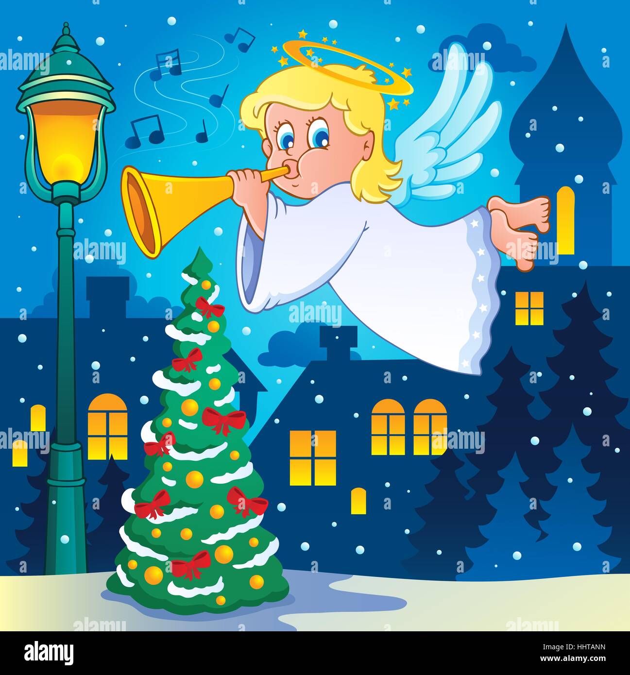Angel of song trumpet hi-res stock photography and images - Alamy