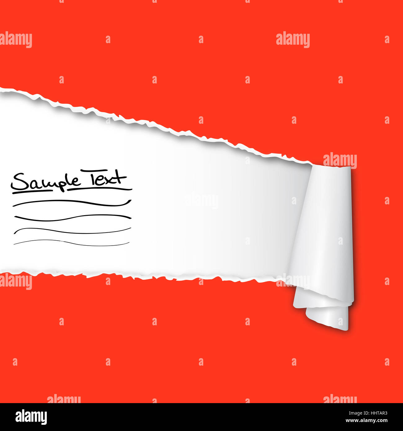 torn paper with copy space Stock Photo - Alamy