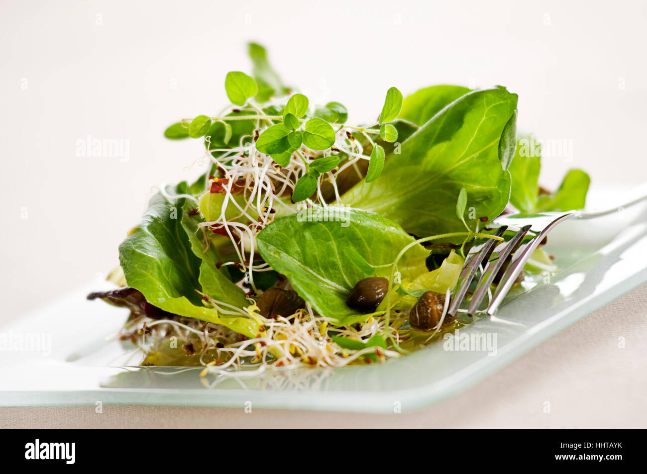 vegetable, capers, salad, sprouts, healthy, close, food, aliment, plate ...