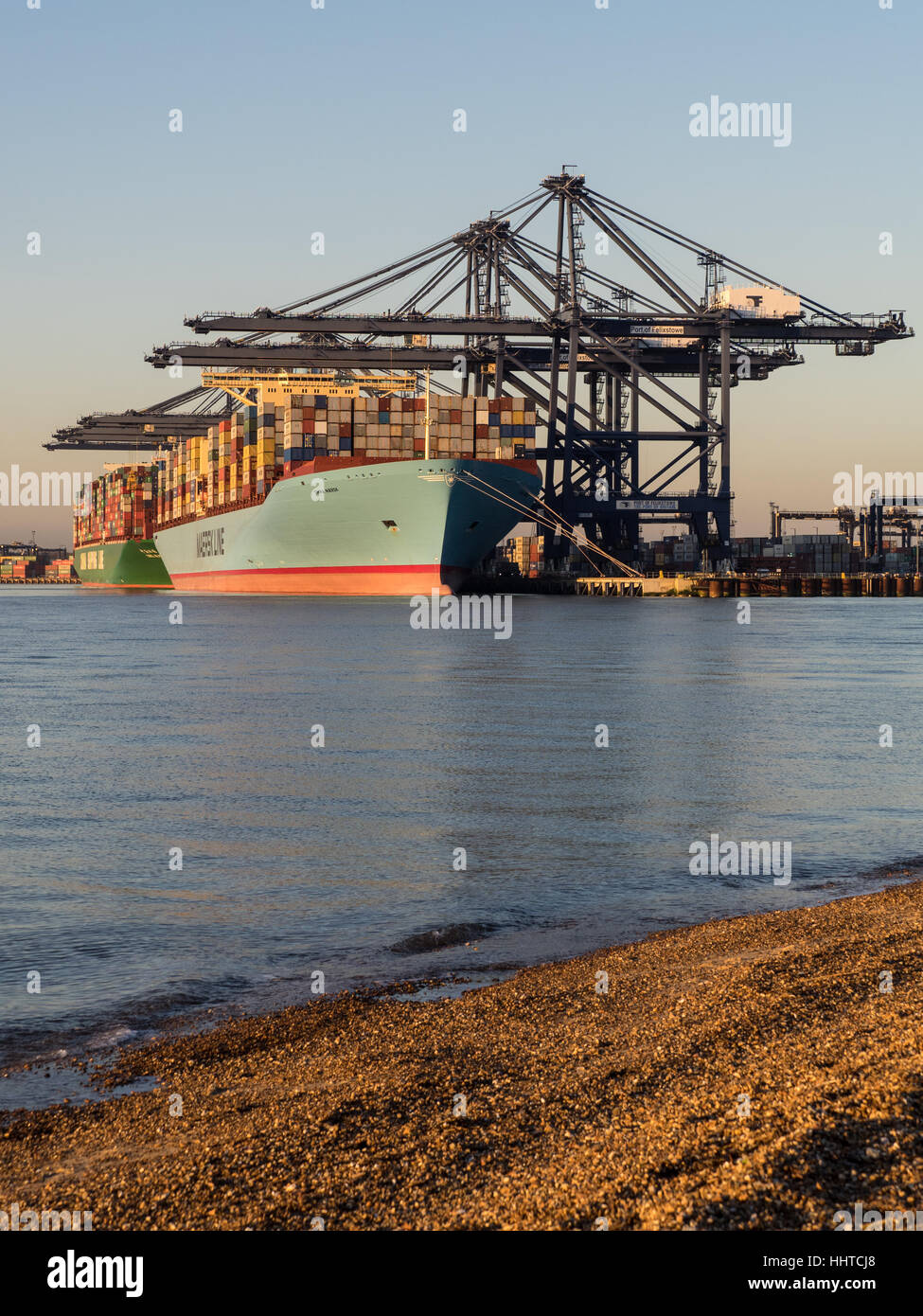 Container ships port of felixstowe hi-res stock photography and images ...