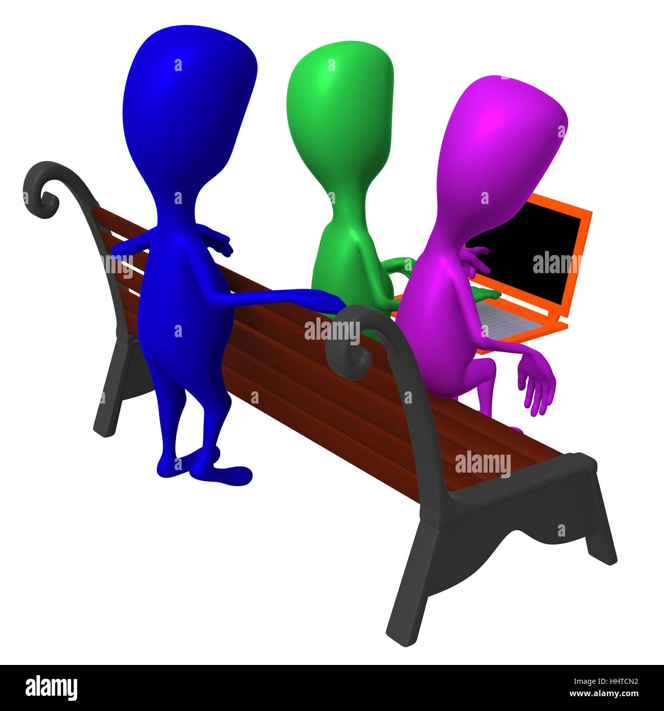 3d little human character talking hi-res stock photography and images ...