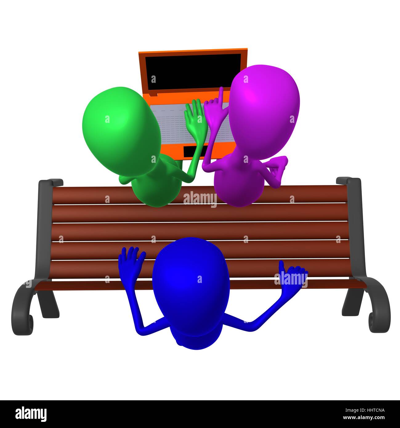 3d little human character talking hi-res stock photography and images ...