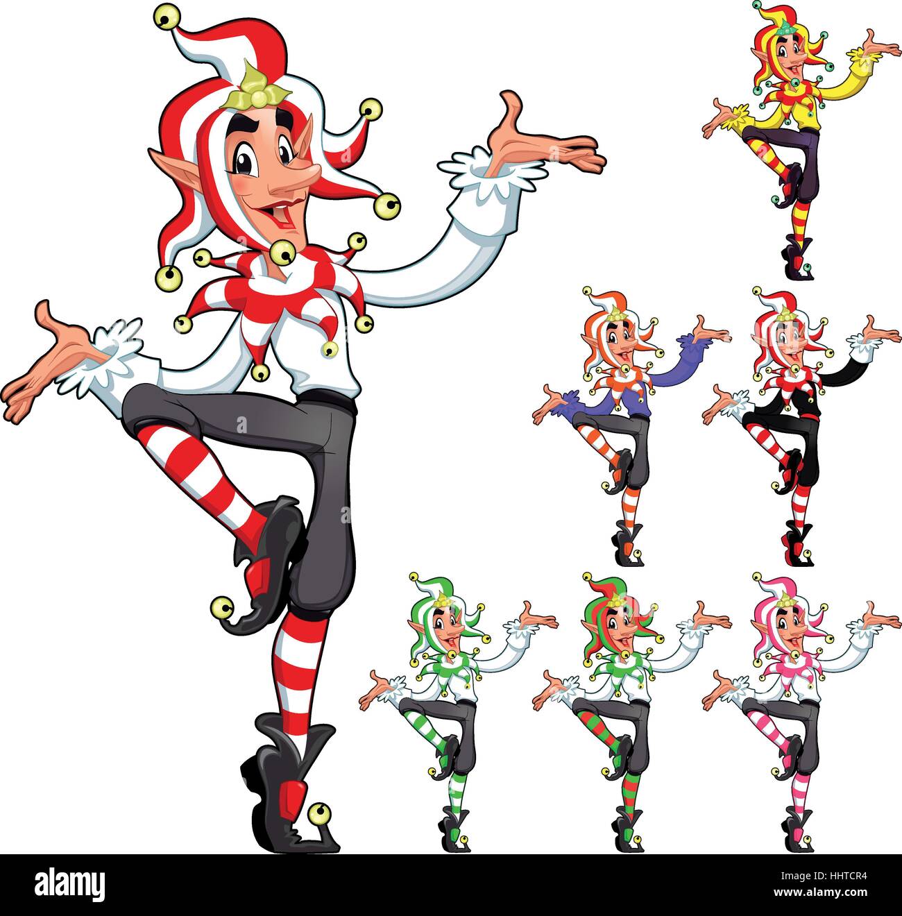 Funny Joker. Cartoon and vector illustration Stock Photo - Alamy