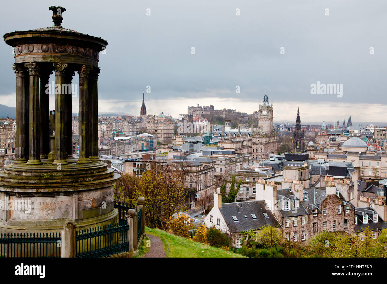 monument, twilight, scotland, urban, edinburgh, skyscrapers, skyscraper ...