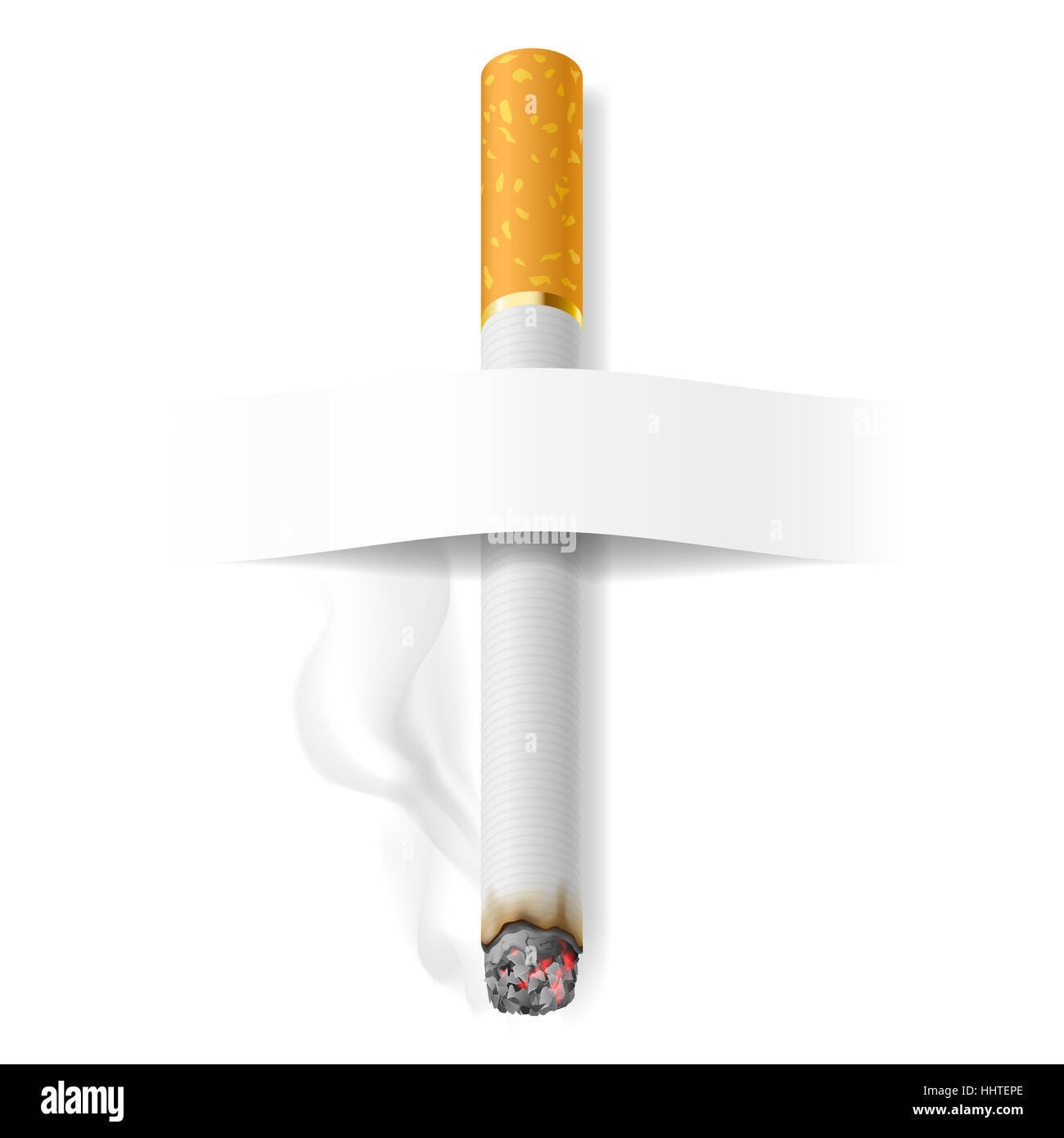 Realistic cigarette. Illustration on white background for design Stock ...
