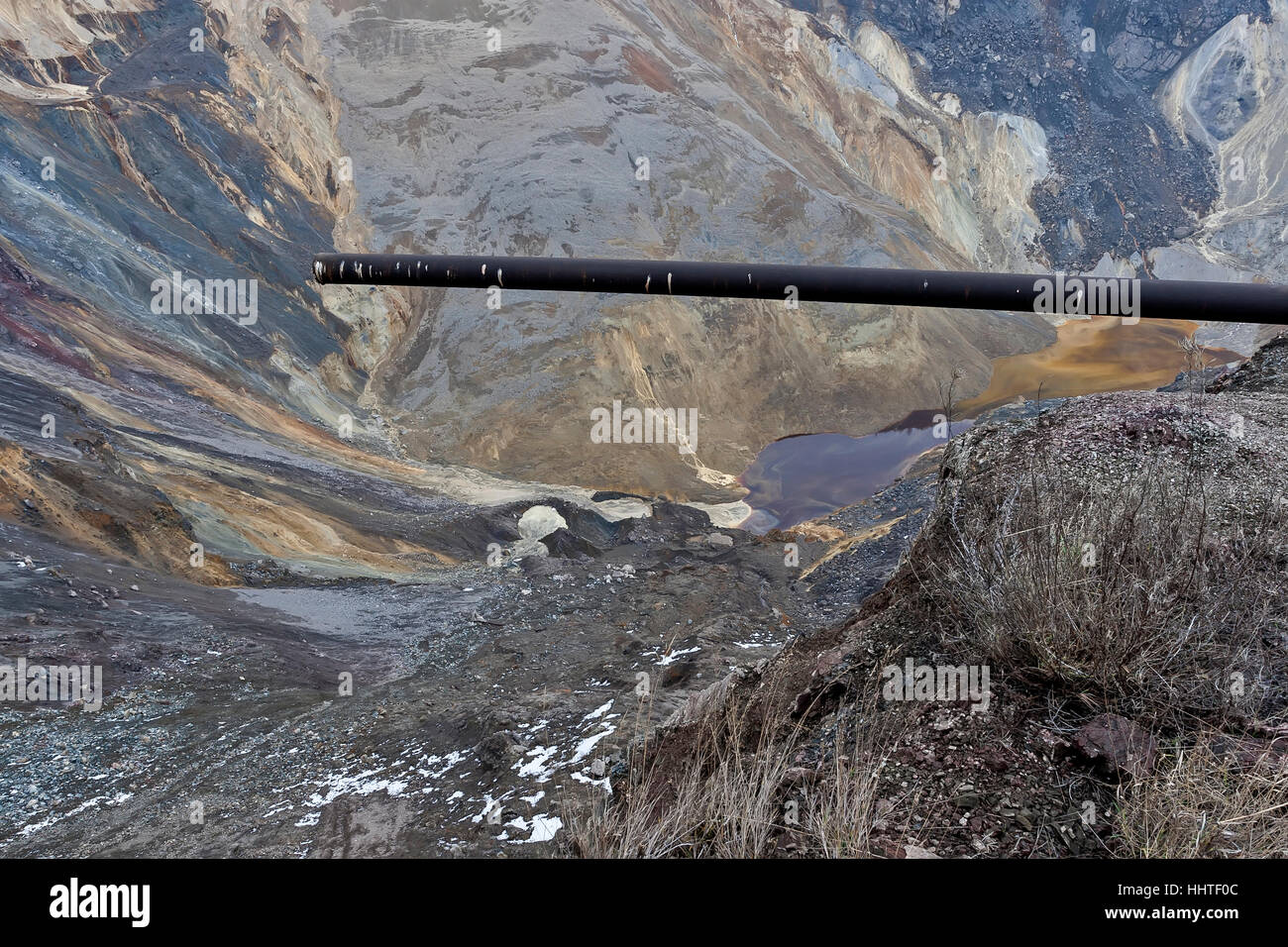 Polluted rivers and coastal areas as a result of mining and metallurgy ...