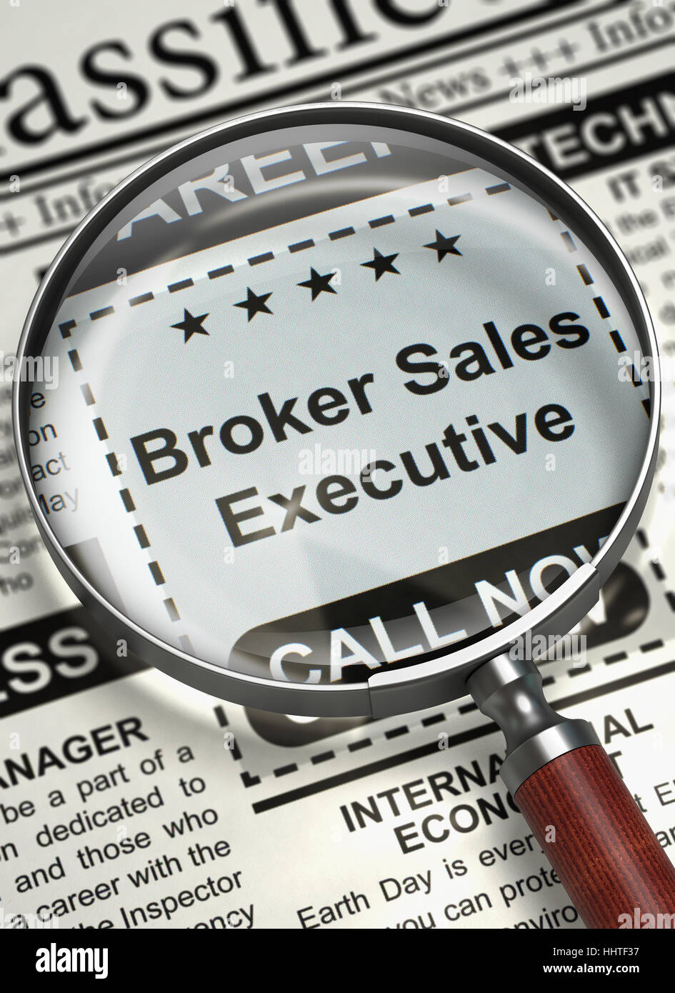 We are Hiring Broker Sales Executive. 3D Stock Photo - Alamy