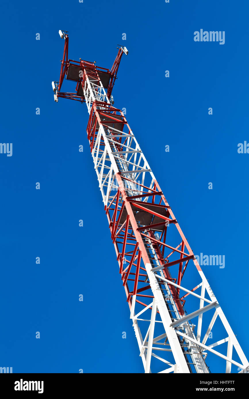 sign, signal, telephone, phone, station, blue, tower, engineering ...