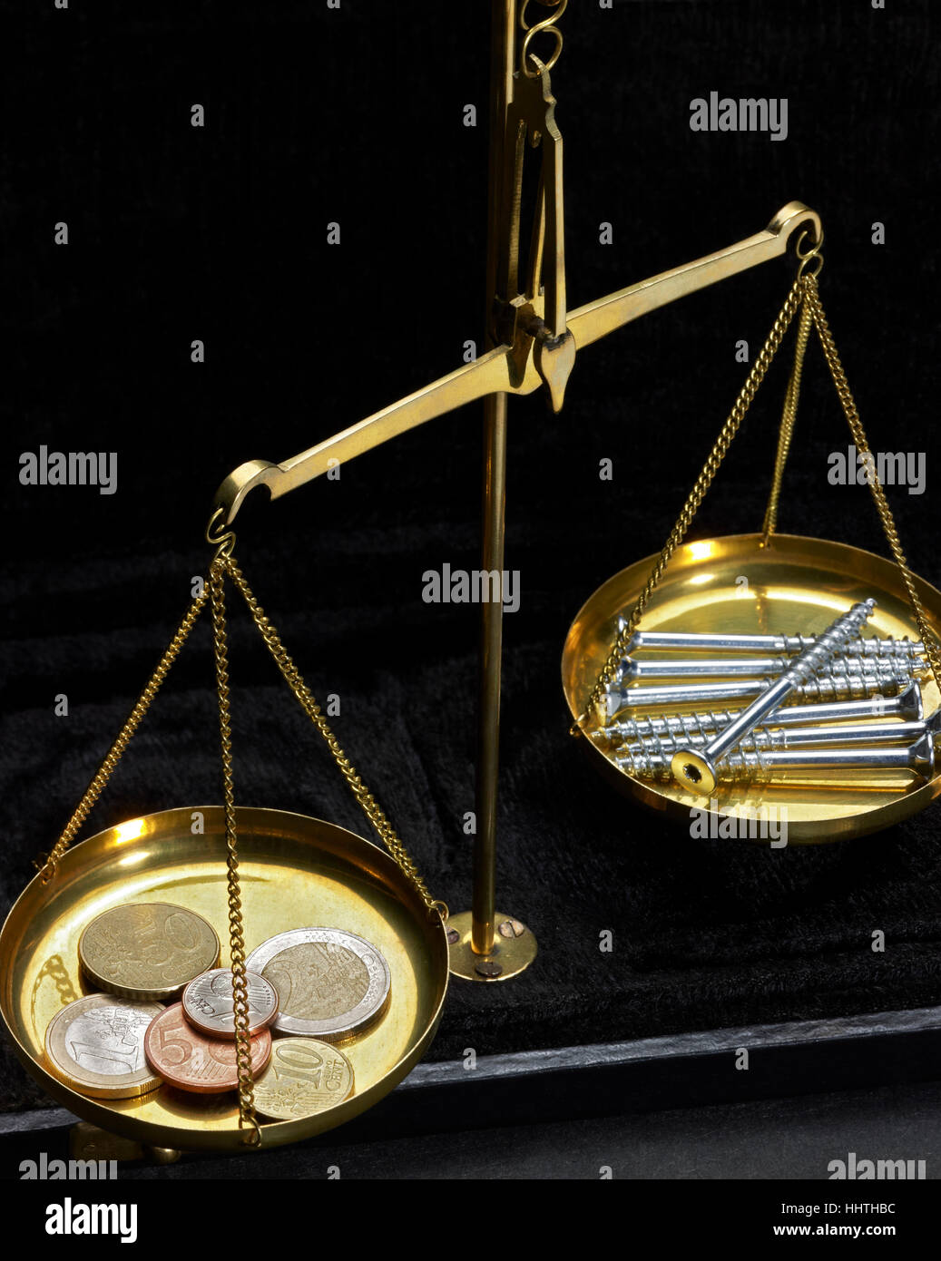 euro, coin, screw, balance, scales, money, historical, euro, measured ...