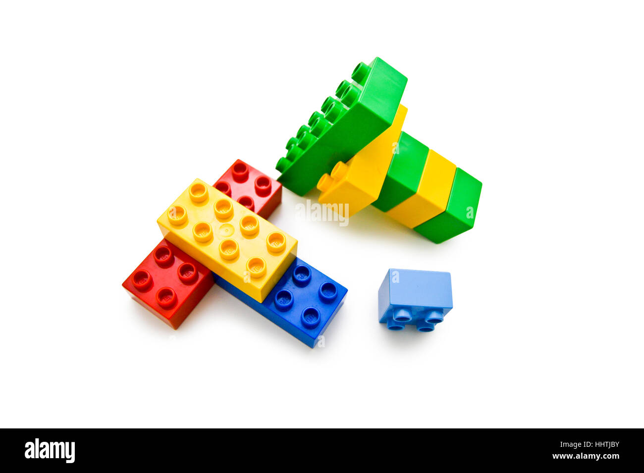 Child playing lego blocks Cut Out Stock Images & Pictures - Alamy